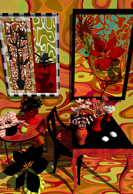 Big Red by Claudia Hart - bitforms gallery